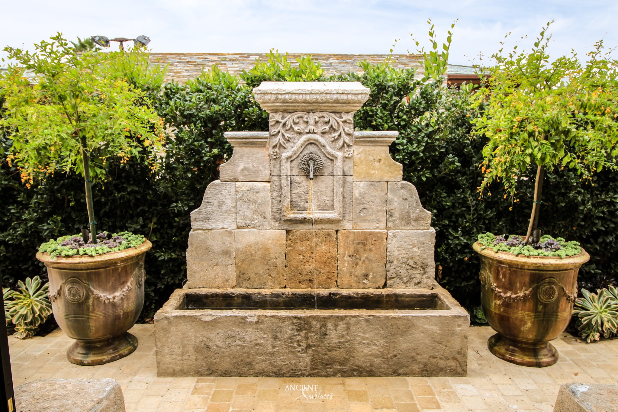 Antique Stone Fountains by Ancient Surfaces. | Ancient European ...