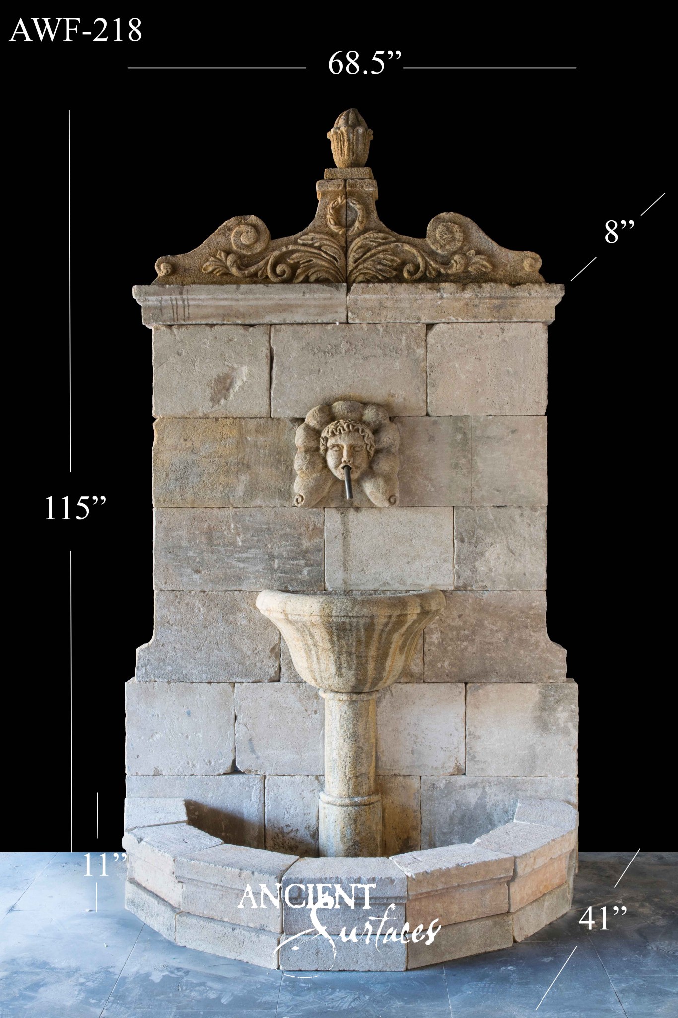 Antique Stone Fountains by Ancient Surfaces. | Ancient European ...